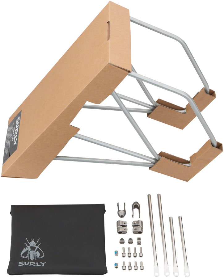 Surly 26"-29" CroMoly Rear Rack: Silver | Bikeparts.Com